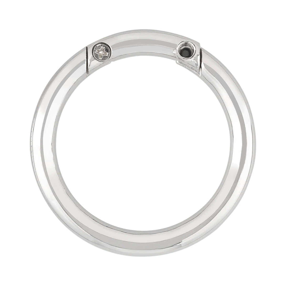 1 1/2" Nickel, Round Ring with Screw Apart Gate, Zinc Alloy, #P-3067 ...