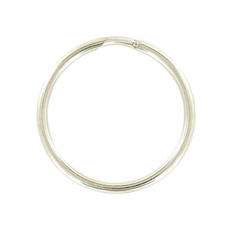 1 1/2" Nickel, Split Key Ring, Steel, #L-199-1-1-2 – Weaver Leather Supply