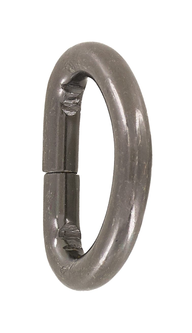 1/2" Shiny Gunmetal, Split D Ring, Steel, #P-2926-GUNM – Weaver Leather ...