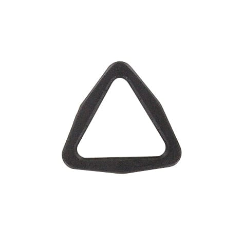 1" Black, Triangle Ring, Plastic, #TR-1