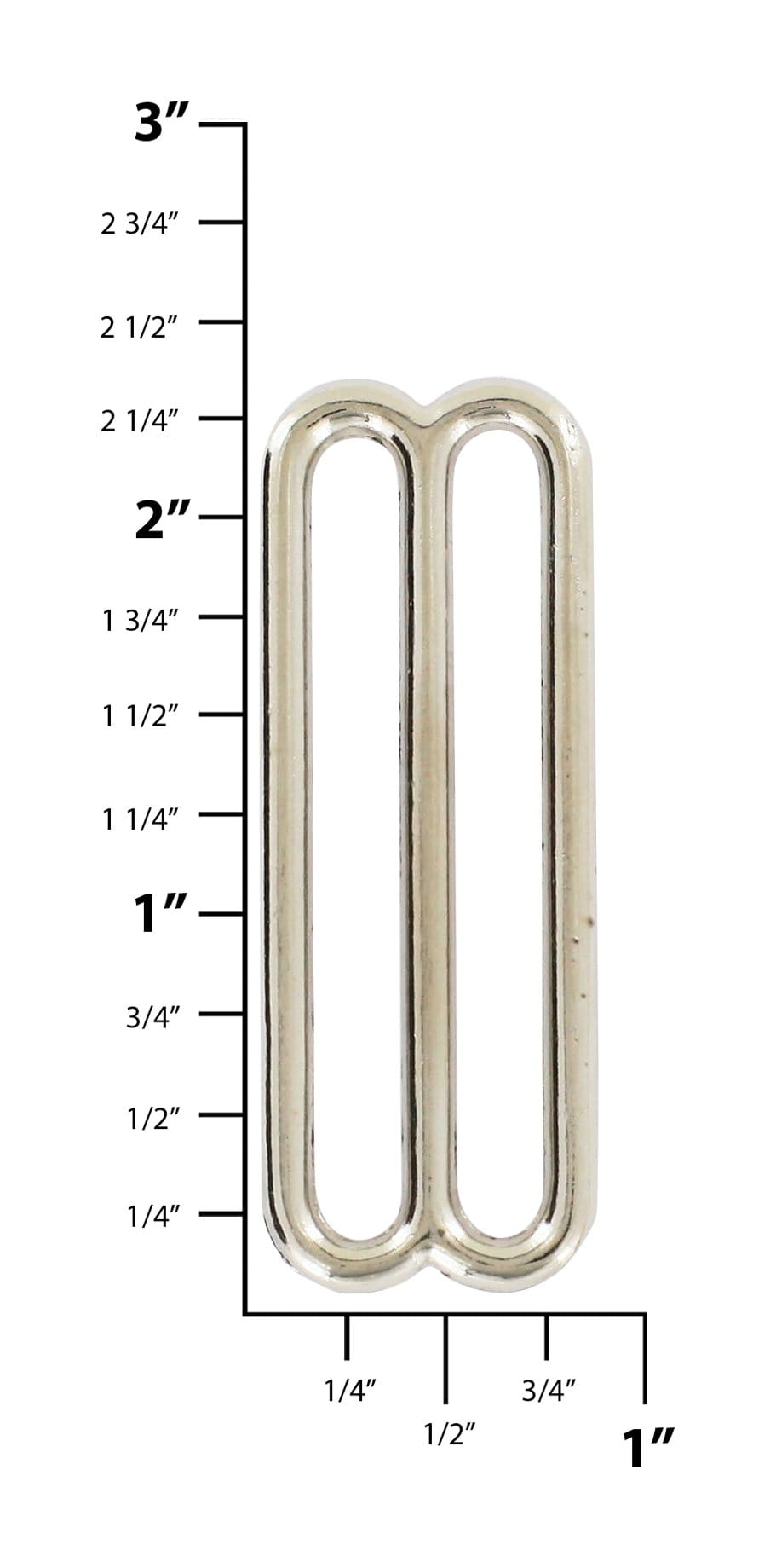 2" Nickel, Cast Rounded Tri Bar Slide, Zinc Alloy, #C-1193-NP – Weaver ...