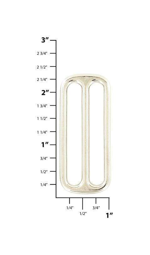 2" Shiny Nickel, Cast Triglide, Solid Brass, #P-2249-SBN – Weaver ...