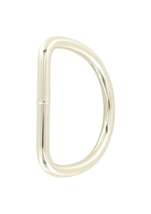 2" Shiny Nickel, Welded D Ring, Steel, #P-2428 – Weaver Leather Supply
