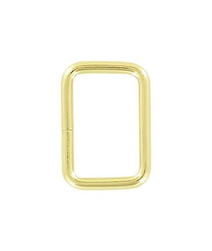 3/4" Shiny Brass Plate, Split Rectangular Ring, Steel, #C-25-3-4-BP ...