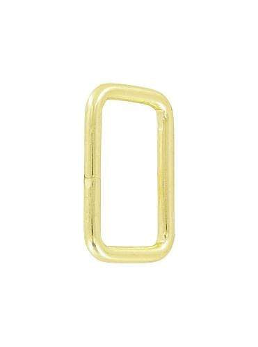 3/4" Shiny Brass Plate, Split Rectangular Ring, Steel, #C-25-3-4-BP ...