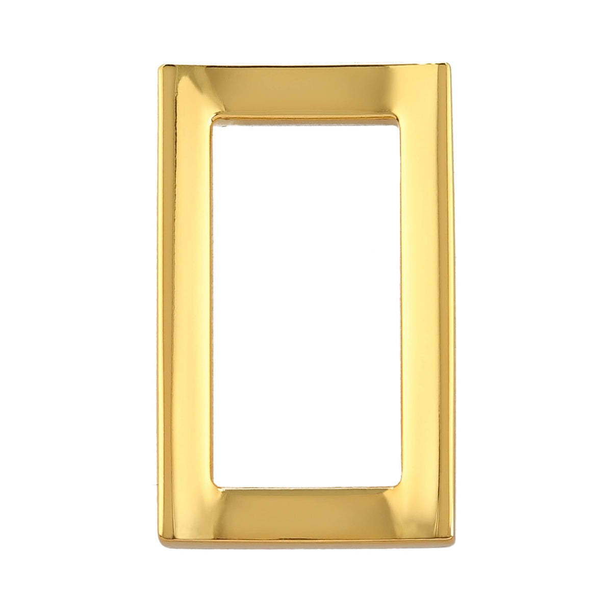 3/4" Shiny Gold, Rectangular Concave Ring, Zinc Alloy-PK5, #P-2556-GOL ...