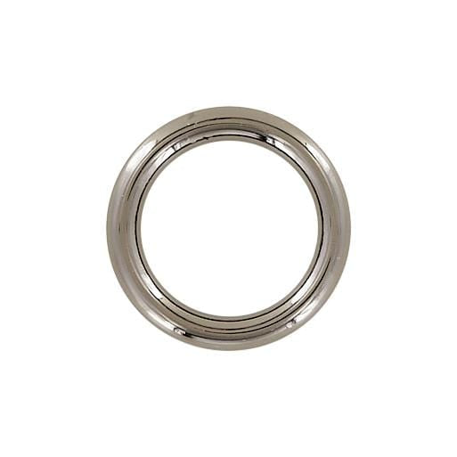 3/4" Shiny Gunmetal, Solid Round Ring, Zinc Alloy, #P-3157-GUNM ...