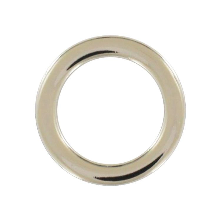3/4" Shiny Nickel, Cast Flat Round Ring, Zinc Alloy, #P-2553-NIC ...