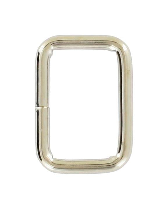 3/4" Shiny Nickel, Split Rectangular Ring, Steel, #C-25-3-4-NP – Weaver ...