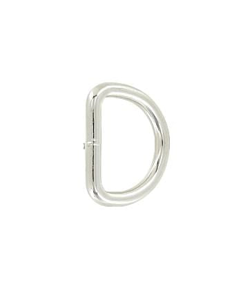 3/4" Shiny Nickel, Welded D Ring, Steel, #D-408-3-4-NP – Weaver Leather ...