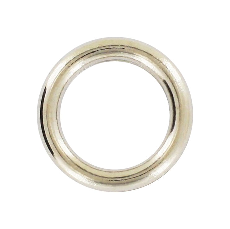 3/4" Shiny Nickel, Welded Round Ring, Zinc Alloy, #P-2328 – Weaver ...