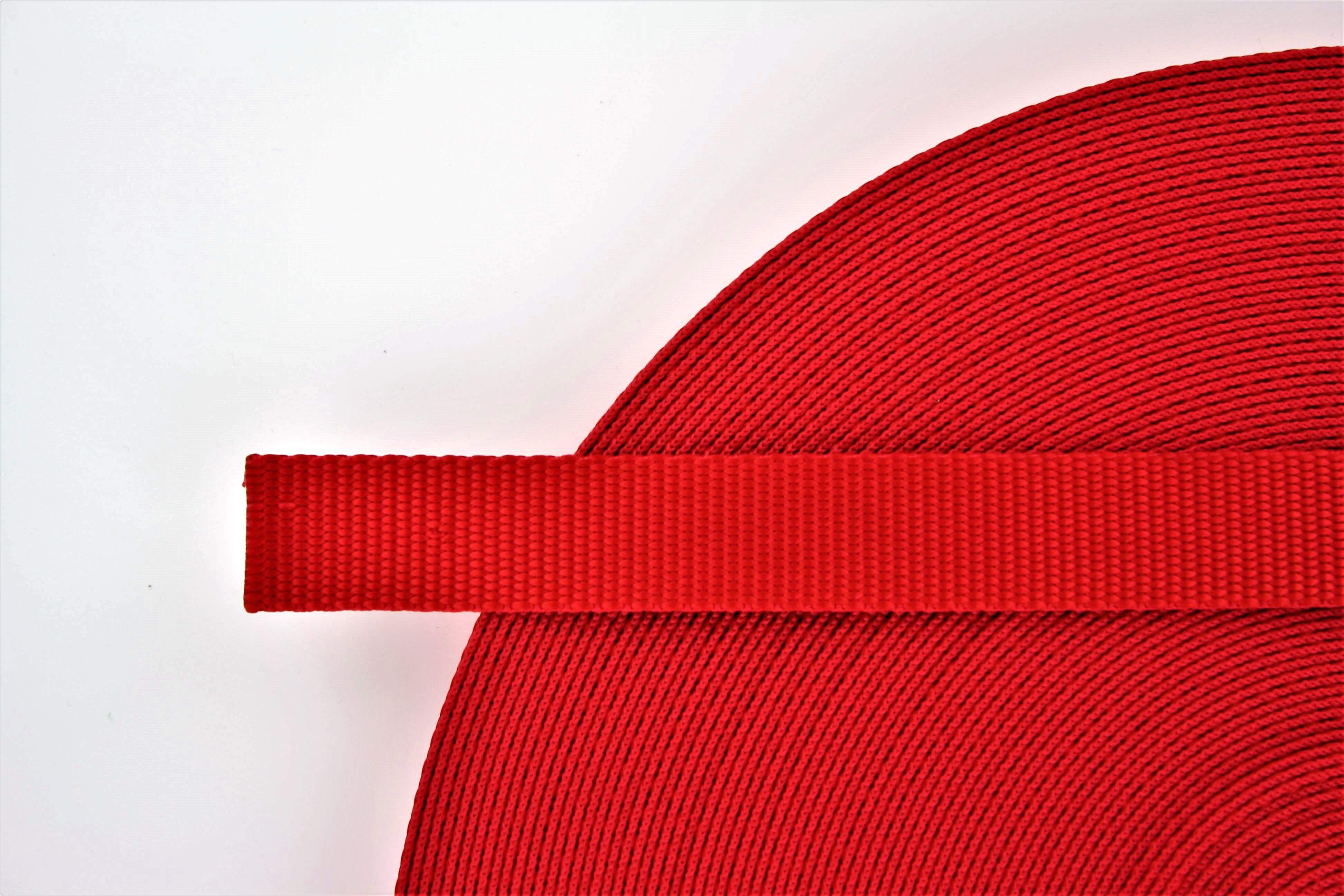 1" Red, Web Strap, Nylon, #NYL-1-RED HALTER