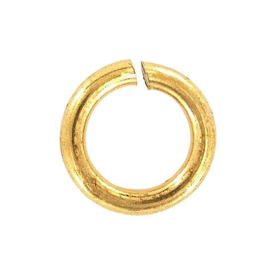 3/16" Gold, Split Round Jump Ring, Steel, #P-1559