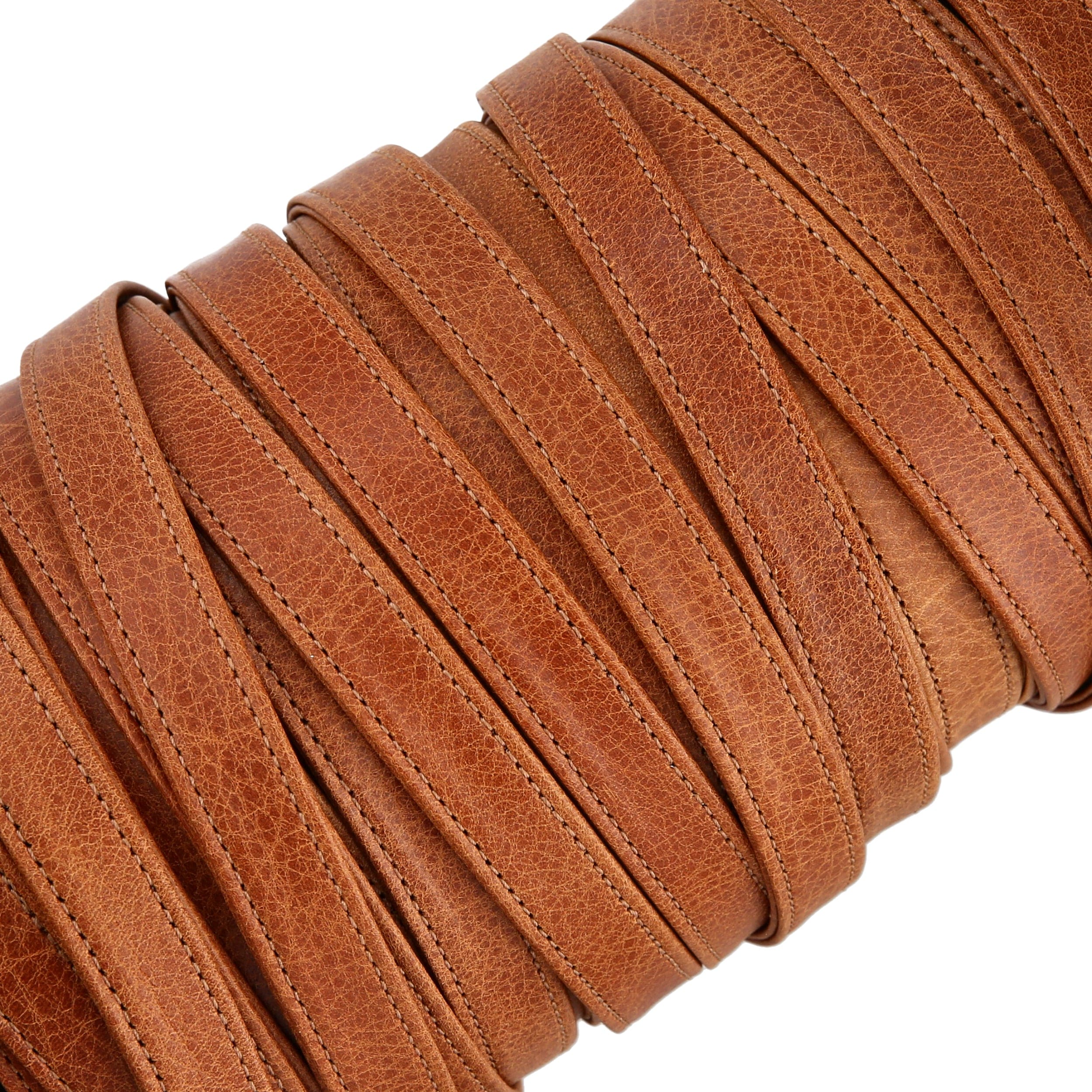 5/8" Medium Brown, Leather Strapping, Leather, #CALF-5-8-MEDBRO