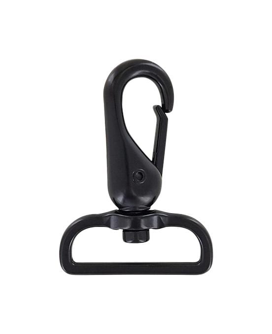 1 1/2" Shiny Black, Lever Swivel Snap Hook, Zinc Alloy, #P-2218-BLK ...
