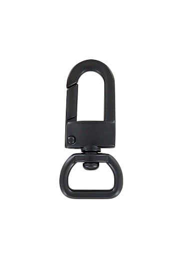 1/2" Matte Black, Lever Swivel Snap Hook, Zinc Alloy, Zinc Alloy-5pk ...