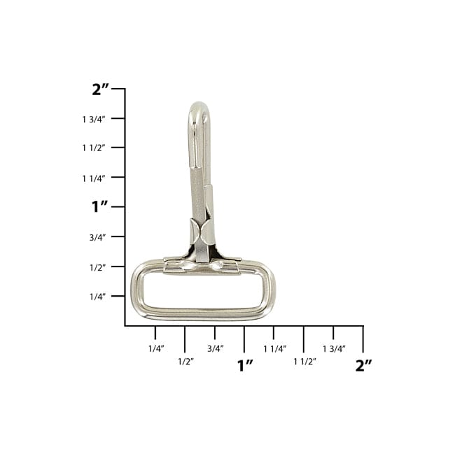 1" Nickel, Halter Snap Hook, Steel, #P-1780-NP – Weaver Leather Supply