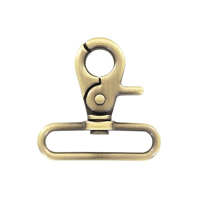 2" Antique Brass, Trigger Swivel Snap Hook, Zinc Alloy, #P-3140-ANTB