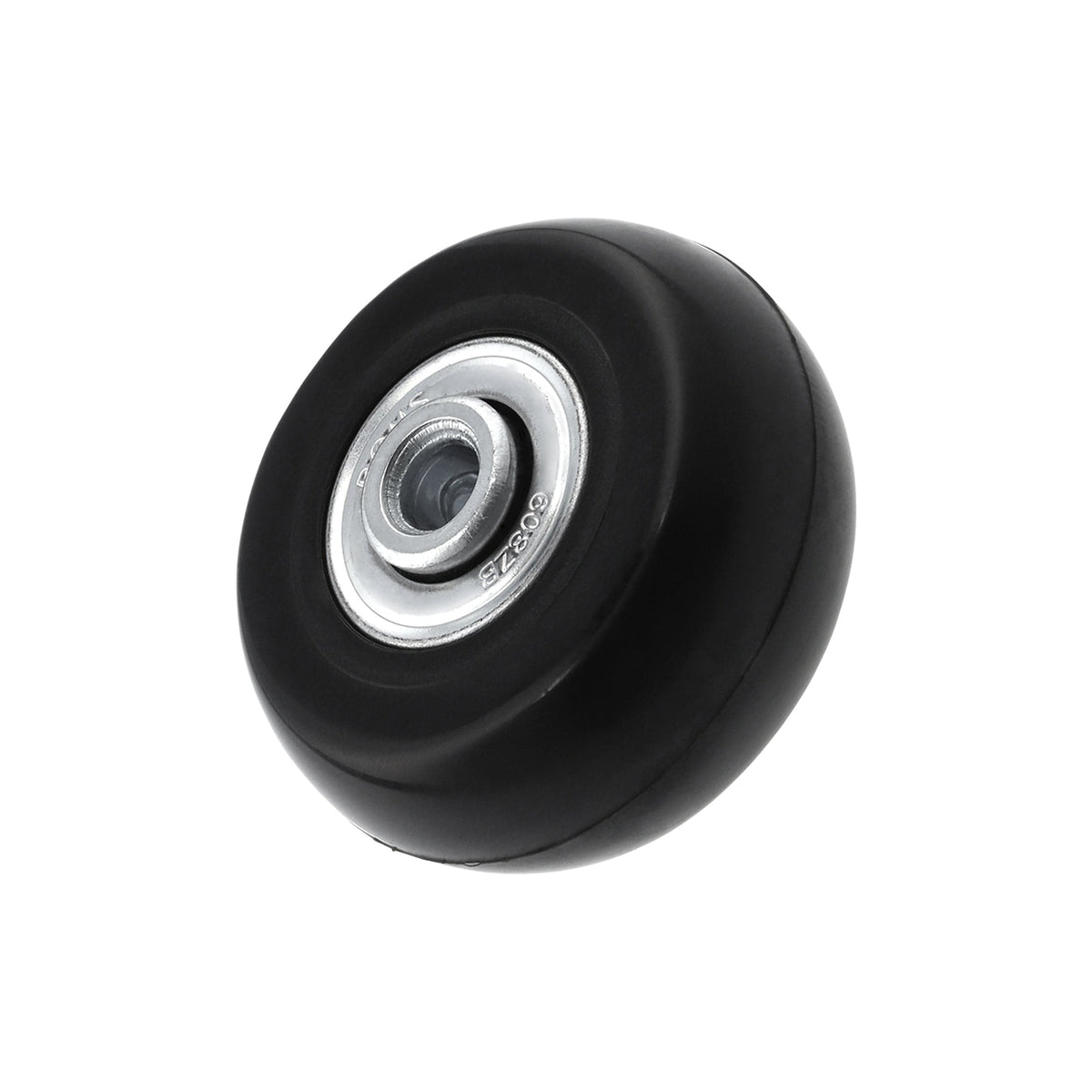 44mm Black, Ball Bearing Inline Skate Wheel, Plastic, #L-3797