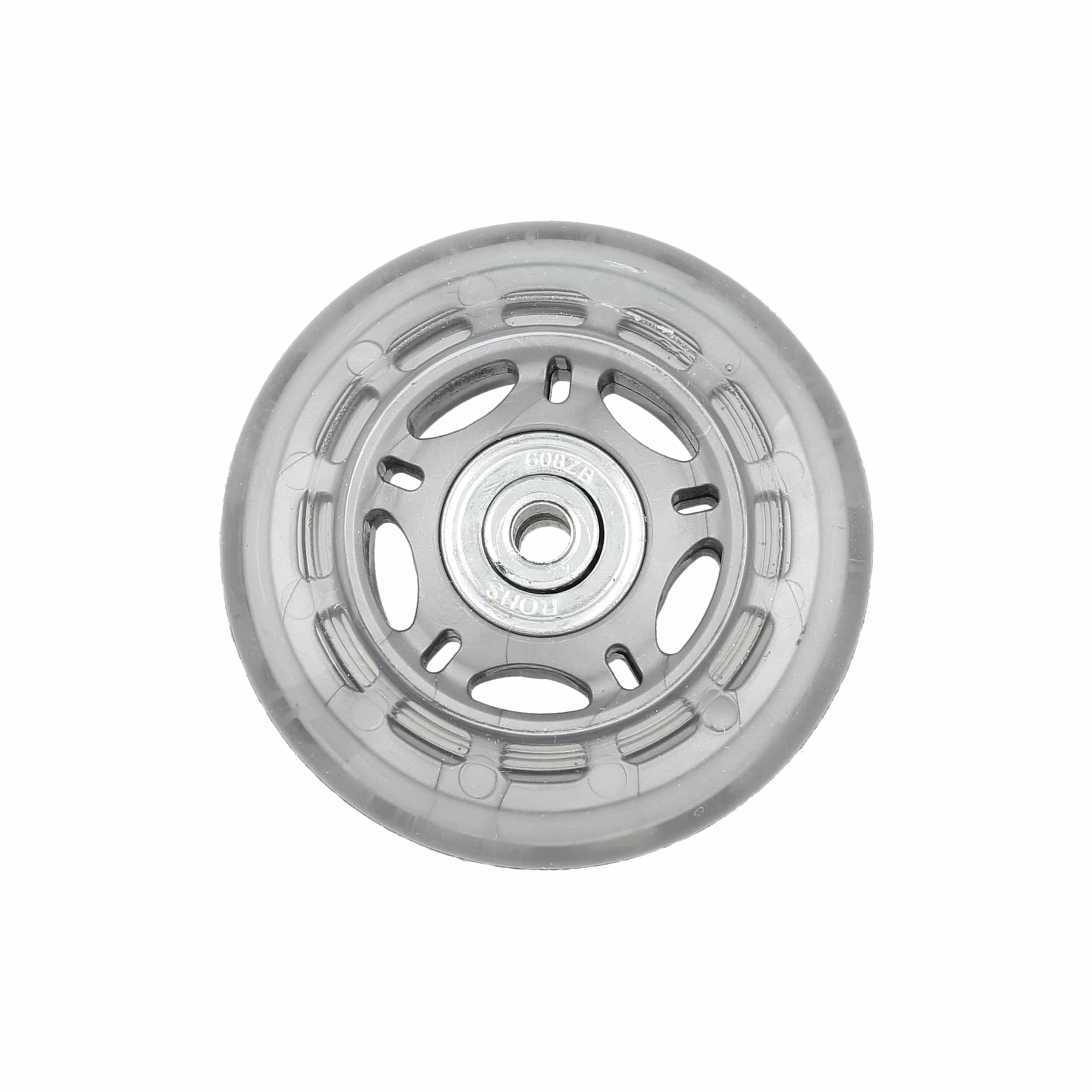 70mm Grey, Quiet Inline Skate Wheel, Plastic, #L-3707