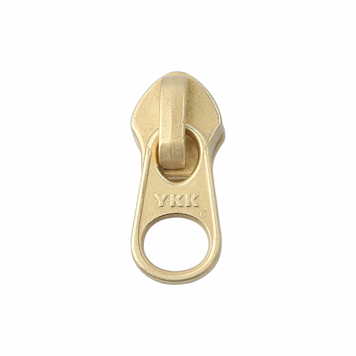 #5 Brass, Coil, YKK Short Tab Semi-Swivel Zipper Slider, Zinc Alloy ...