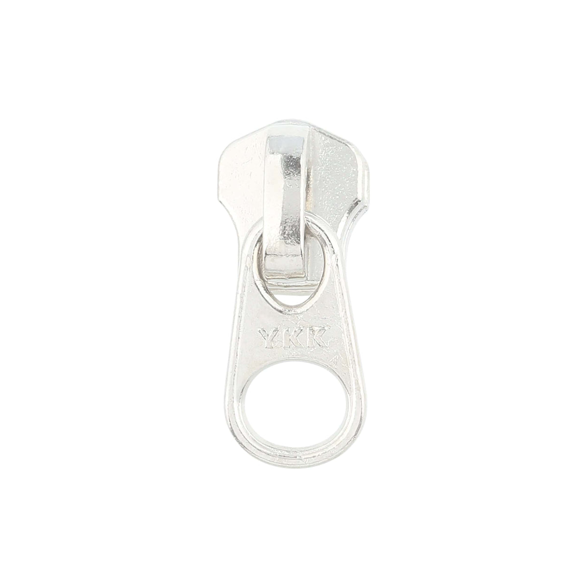 #5 Nickel, Metal, YKK Short Tab Semi-Swivel Zipper Slider, Zinc Alloy ...
