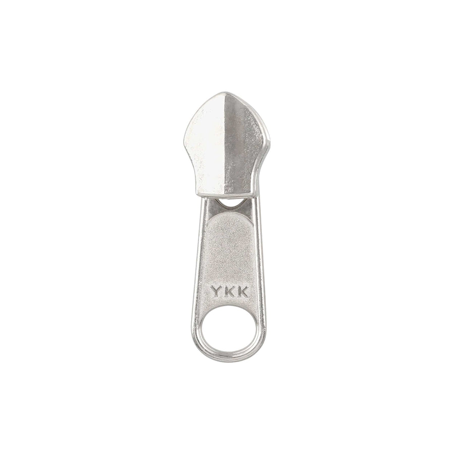 #8 Nickel, Coil, YKK Long Tab Semi-Swivel Zipper Slider, Zinc Alloy ...